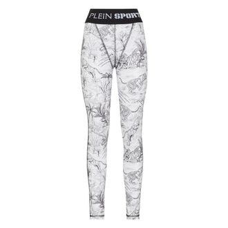 Plein Sport Femme, Pantalons, Blanc, Taille: 44 FR Sport Leggings
