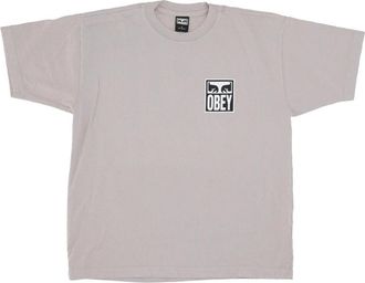 Obey Silbergraues Eyes Icon Herren T-Shirt - - Tops - Herren - Grau - XL