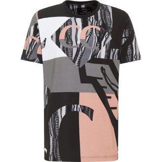 Carlo Colucci Homme, Tops, Multicolore, Taille: L Patchwork T-Shirt