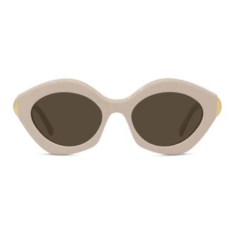 Loewe Coil Geometrische Sonnenbrille - - Accessories - Damen - Wei&szlig; - ONE SIZE
