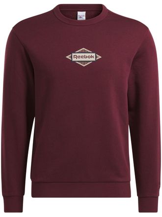 Reebok sweat en coton &agrave; logo imprim&eacute; - Rouge