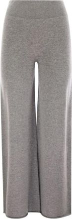 VANIS&Eacute; Femme, Pantalons, Gris, Taille: 38 FR Pantalon Large en Cachemire