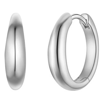 Glanzst&uuml;cke M&uuml;nchen Ohrringe - Sterling Silber Creolen - Gr. unisize - in Silber - f&uuml;r Damen