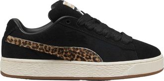 Puma XL Leo Leo-Muster Sneaker f&uuml;r Damen, Wildleder (Schwarz/Braun)