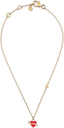 Philipp Plein collier à pendentif Valentine - Jaune