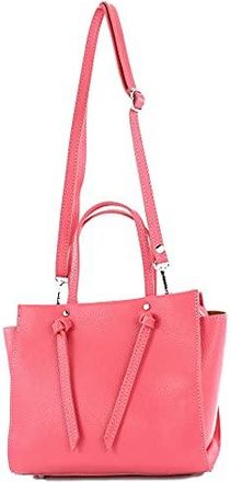 modamoda.de T219 - ital. Petit sac &agrave; main en cuir pour femme, Gum bulle, S