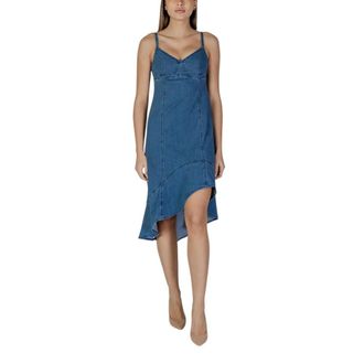 Desigual Blue Cotton Long Dress - - Dresses - Damen - Blau - L