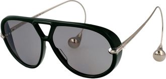 Bottega Veneta Femme, Accessoires, Gris, Taille: 63 MM Drop Aviator Lunettes de soleil