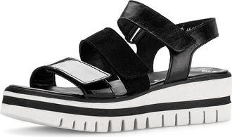 Gabor Damen Plateausandalen, Frauen Sandalen,Best Fitting,Plateausandaletten,Dicke Sohle,bequem,Sommerschuhe,offene Schuhe,schwarz,38.5 EU / 5.5 UK