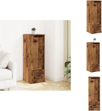 vidaXL Highboard Altholz-Optik 36x35,5x103,5 cm Holzwerkstoff - Highboard - Highboards - Sideboard - Schrank