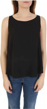 Emporio Armani Femme, Tops, Noir, Taille: 44 FR Sleeveless Top