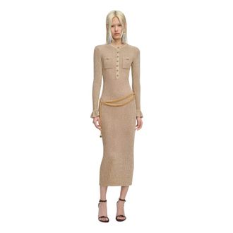 Self Portrait Femme, Robes, Jaune, Taille: 40 FR Robes