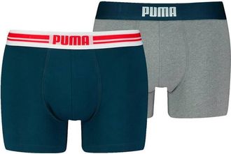 Puma Herren Unterhose EVERYDAY PLACED LOGO BOXER 2P