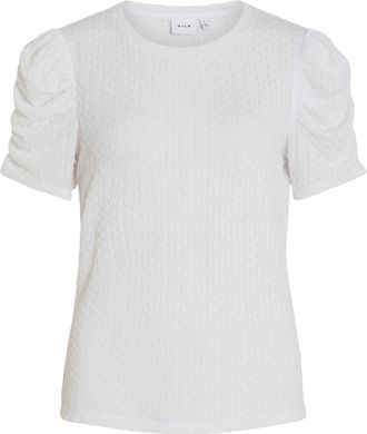 Vila Vianine S/S Puff Sleeve Top - Noos