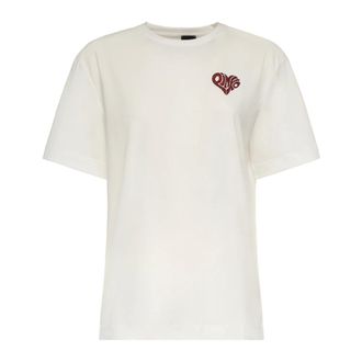 Pinko Pinko, Femme, Tops, Blanc, Taille: 40 FR Strepitoso T-Shirt