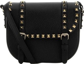 Valentino Garavani Femme, Sacs, Noir, Taille: ONE Size Rockstud Small Messenger Bag
