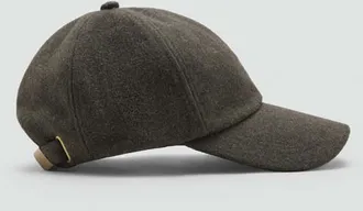 Mango Casquette visi&egrave;re kaki - Femme - Taille unique - MANGO