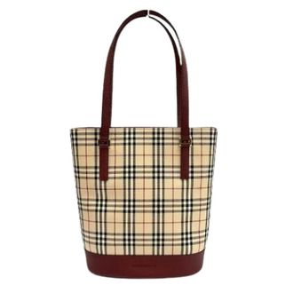 Burberry Sac cabas en cuir Pre-owned - Femme - Pre-owned - Beige - Taille: ONE Size