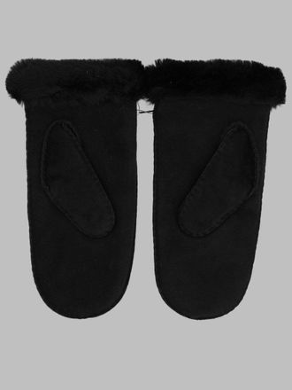 UGG Leather Logo Gloves - Black