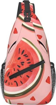 Generic Sacoche Tactique Past&egrave;que Roses R&eacute;glable Sac &agrave; Bandouli&egrave;re L&eacute;ger Sling Sac &agrave; Dos pour Randonn&eacute;e Cyclisme Camping