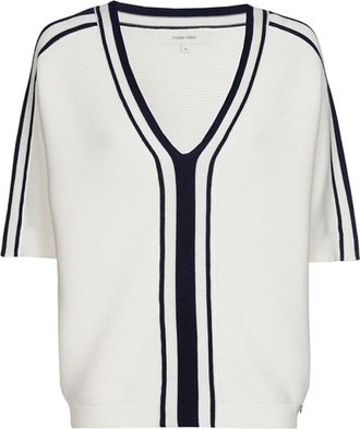 Marie M&eacute;ro Femme, Pulls, Beige, Taille: 46 FR Pull &agrave; col en V