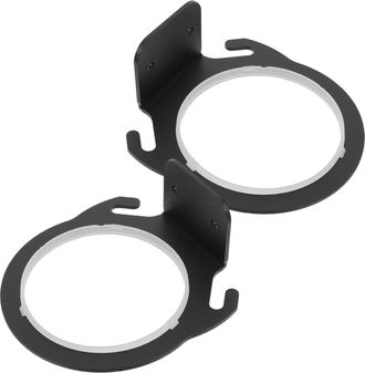 Beaupretty WATIIFUFU 2 St&uuml;ck Wandmontierte Haartrocknerhalter aus Aluminium Schwarz Platzsparender Haartrocknerst&auml;nder f&uuml;rs Badezimmer mit Schneller Montage Komp