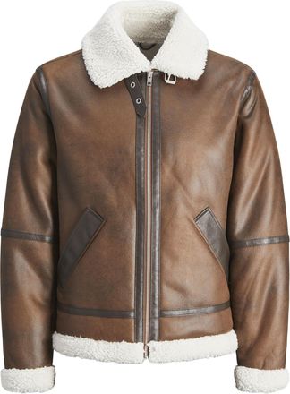 Jack & Jones JACK&JONES Herren JORCOLE Aviator Jacket Jacke, Chocolate Brown, XXL