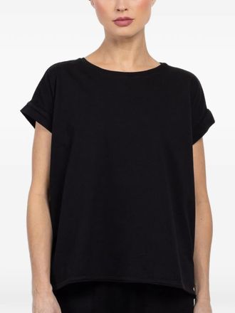 Hannes Roether cuffed short-sleeve T-shirt - Schwarz