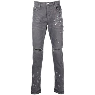 Purple Zerrissene Slim Fit Jeans - - Jeans - Herren - Grau - W38