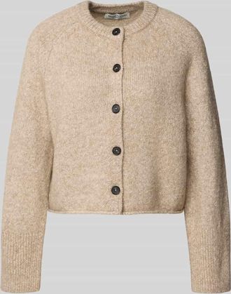 Marc O'Polo Strickjacke aus Alpaka Wolle mit Rollsaum