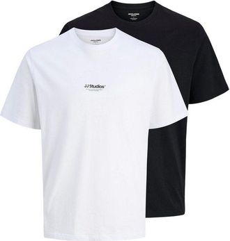 Jack & Jones Kurzarmshirt JJESOHO TEE SS CREW NECK 2PK MP (Packung, 2-tlg)