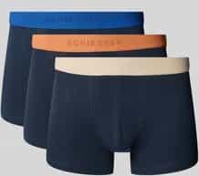 Schiesser Regular Fit Trunks aus Baumwoll-Mix im 3er-Pack