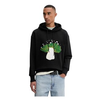 Msgm Msgm, Homme, Sweatshirts et sweats &agrave; capuche, Noir, Taille: S Sweat &agrave; capuche en coton
