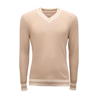 Eleventy Maglione Cotton Sweater - - Knitwear - Herren - Beige - S