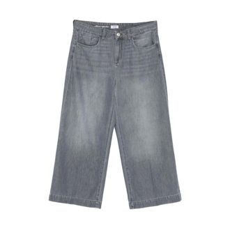 Liu Jo Femme, Jeans, Gris, Taille: W32 Jean &Eacute;vas&eacute; Court