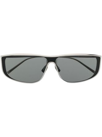 Saint Laurent Eyewear lunettes de soleil &agrave; monture carr&eacute;e - Argent