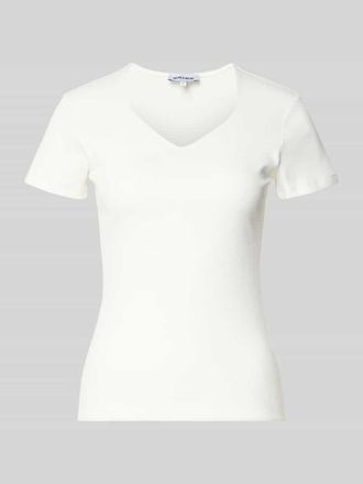 More & More T-Shirt mit V-Ausschnitt