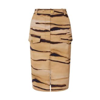 Elisabetta Franchi Femme, Jupes, Brun, Taille: 40 FR Elisabetta Franchi Skirts