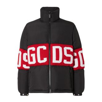 GCDS Logo Band Puffer Jacket - - Jackets - Damen - Schwarzk - XS