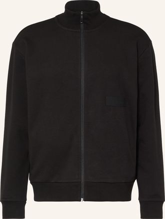HUGO BOSS Sweatjacke Collar schwarz