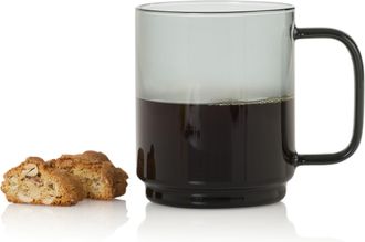 Adhoc TK82 Impact Kaffeetasse 500 ml, großer Glas-Becher für Kaffee & Tee, mundgeblasen & geschmacksneutral, hitzebeständiges Borosilikatglas, spülmaschinen