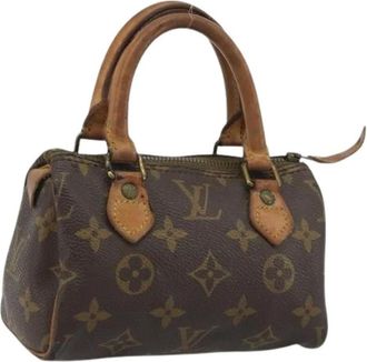 Louis Vuitton Sac &agrave; main mini vintage doccasion - Femme - Pre-owned - Brun - Taille: ONE Size
