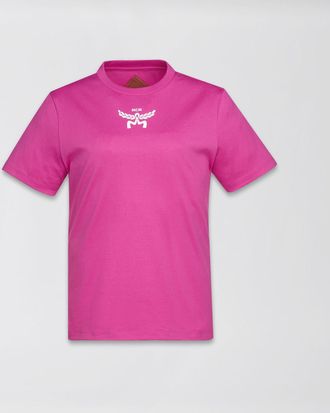 MCM T-Shirt mit Logoprint RASBERRY ROSE COTTON