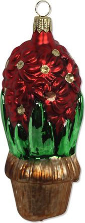 Lauschaer Glas Christbaumschmuck Blumenkorb Christbaumschmuck mundgeblasen,handdekoriert