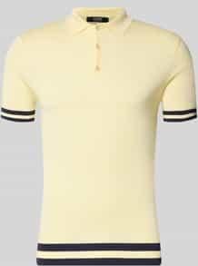 Guess Slim Fit Poloshirt aus Lyocell-Seide-Mix