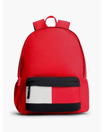 Tommy Hilfiger Kids - Basic-Rucksack in Rosa mit markentypischem Colourblock-Design auf der Tasche
