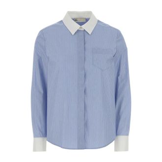 Tory Burch Besticktes Popeline-Hemd - - Blouses & Shirts - Damen - Blau - 2XS