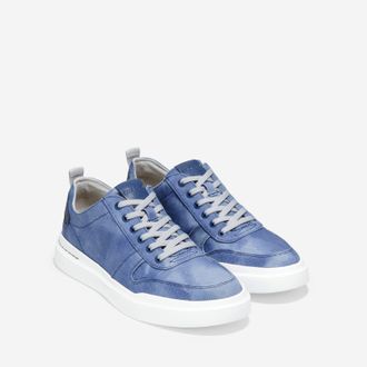 Cole Haan GrandPro Rally Canvas 100% Baumwolle M&auml;nner Insignia Blau/Optic Wei&szlig; Trainer