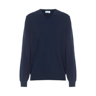 Malo Pullover mit V-Ausschnitt - - Knitwear - Herren - Blau - L