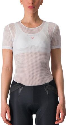 Castelli Pro Mesh W Short Sleeve Funktionsshirt f&uuml;r Damen, Wei&szlig;, Large